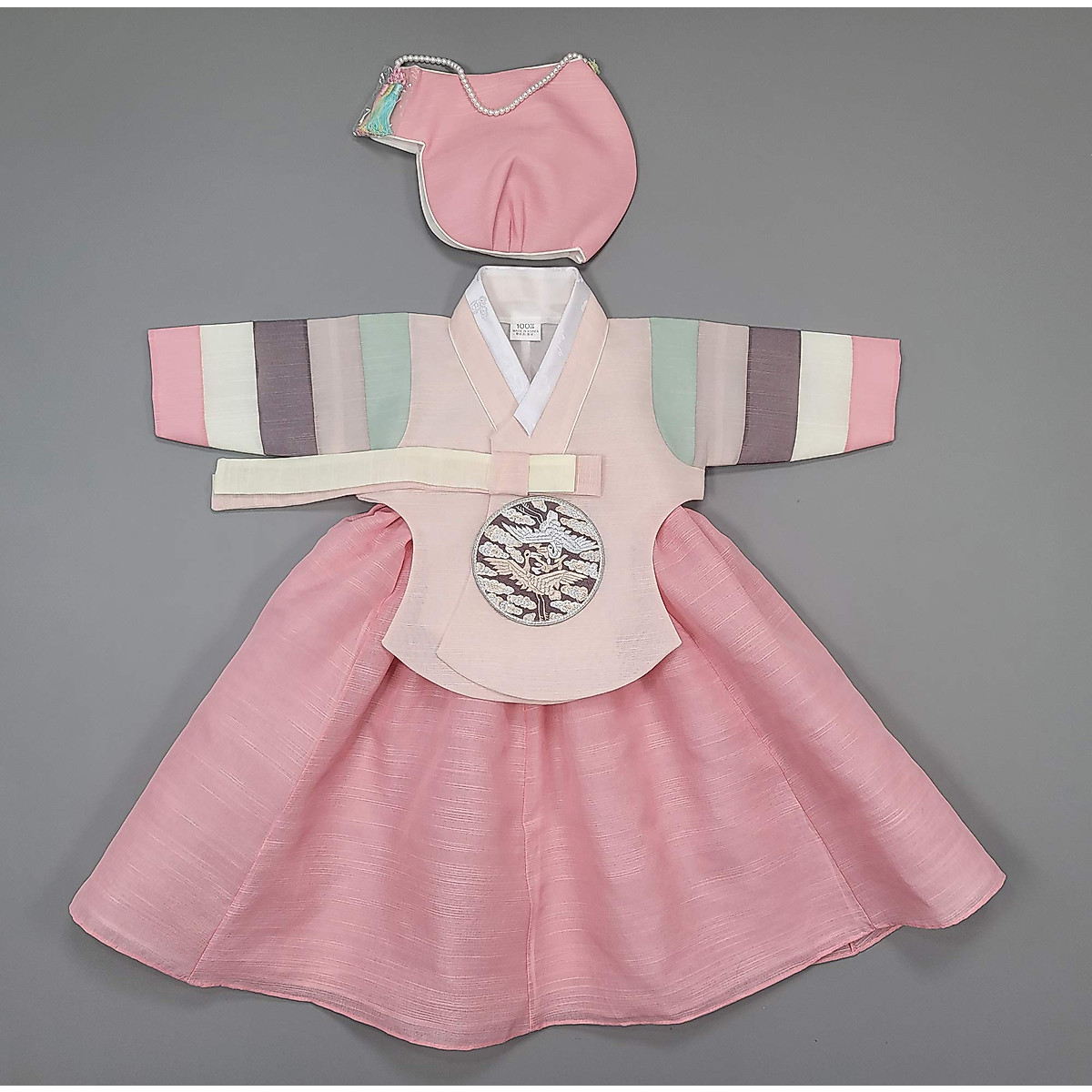 hanbok ore Hanbok Baby Girl 100th Days Korea Traditional BAIKIL Party Celebrations Pink Saekdong 01,Medium