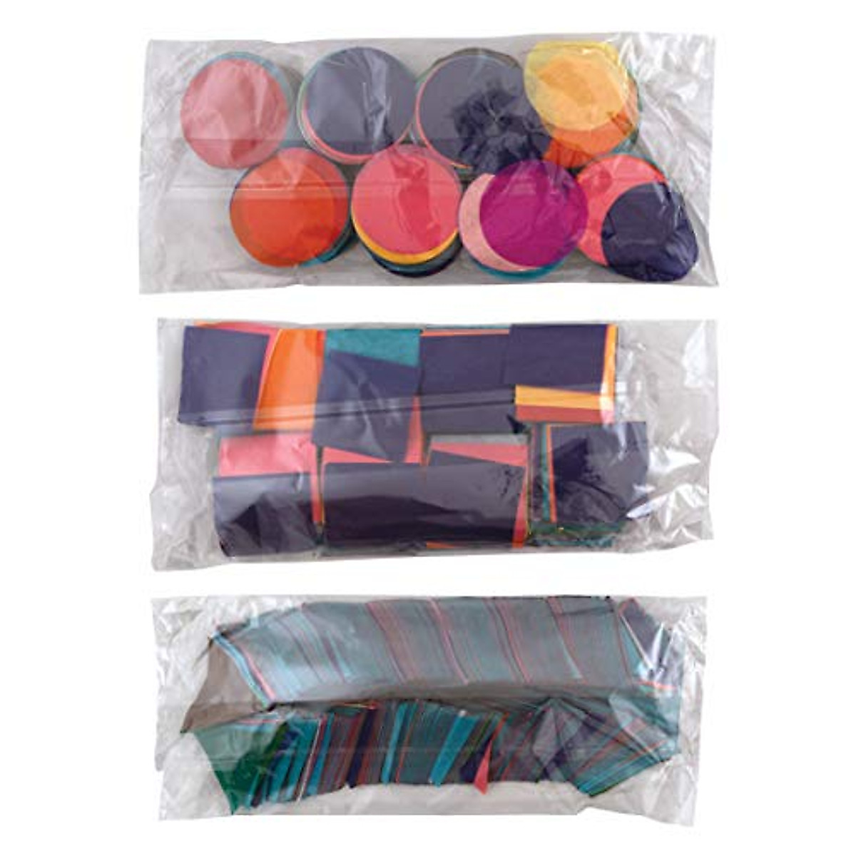 Spectra Bleeding Tissue Shapes Assortment, 25 Assorted Colors, Assorted Sizes & Shapes, 1.1 Lbs.