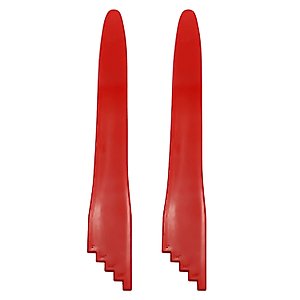 ZYAMY 2pcs Canning Bubble Popper Bubble Remover Bubble Measurer Canning Supplies 22.5x3cm for Canning Food, Red