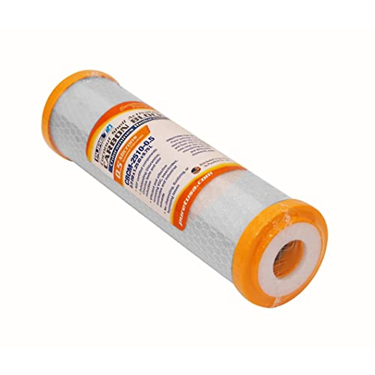 PureT CBCM-2510-0.5, 10x2.5" Chloramine Reduction Water Filter - NSF Certified - Carbon Block Chloramine Reduction Filter (.5 u Micron Rated)