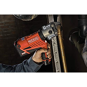 RIDGID 57398 RP 240 Compact Press Tool & 29983 Model 223S 1/4" to 1-1/4" Inner/Outer Copper and Stainless Steel Tubing and Pipe Reamer