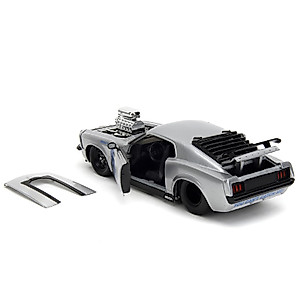 1970 Boss 429 Silver Metallic Highway Drag - Drag Trooper Bigtime Muscle Series 1/24 Diecast Model Car by Jada 35021