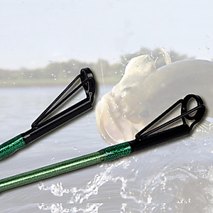 Fiblink Catfish Fishing Rod 1 Piece/2 Piece Catfishing Fishing Pole Portable Travel Heavy Cat Catfish Casting Rod (6'/6'6"/7'/8'/9') (9' - 2Pcs - Green)