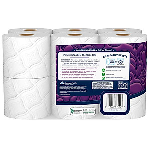 Quilted Northern Ultra Plush Toilet Paper, Double Rolls, 12 Count of 176 3-Ply Sheets Per Roll, 12 Count (Pack of 1)