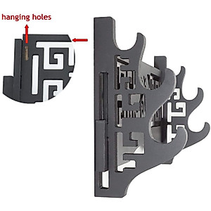 LUCKNIGHT Display Stand 3- Tier Sword Holder Wall- Mounted Sword Stand Japanese Samurai Sword Standard Swords Display Rack Hanger Sword Stand