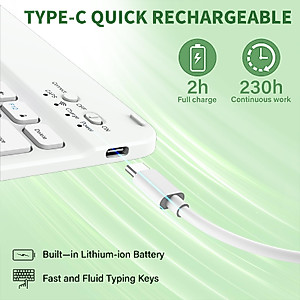 Aoub Case for iPad Air 6th 11-inch M2 2024, iPad Air 5th/4th Generation 10.9 inch 2022/2020, Stand Folio Detachable Wireless Bluetooth Keyboard Cover Soft TPU Back Case with Pencil Holder, Light Green