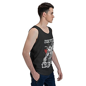 Anime Baki The Grappler Baki Hanma Tank Top Men's Summer Sleeveless Tee Casual Running Workout Sport Vest Black