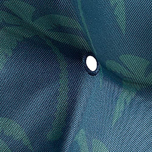 Duck Covers Water-Resistant 19 x 19 x 5 Inch Indoor Outdoor Seat Cushions, Blue Oasis Palm, 2-Pack