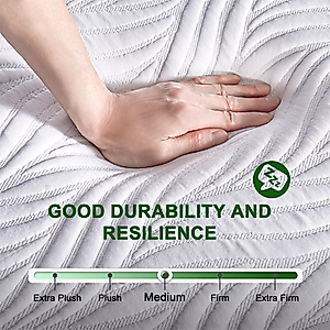 FTOPBTB King Size Mattress, 10 Inch Comfort Cooling Memory Foam Mattress in a Box, Tight Top Mattress for Motion Isolation&Pressure Relief, CertiPUR-US Certified (King)