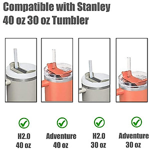 4 Pack Spill Stopper for Stanley 40oz | 30oz Tumbler, Silicone Leak Stopper for Stanley Cup Quencher H2.0 Flowstate Tumbler for Stanley Cup Accessories