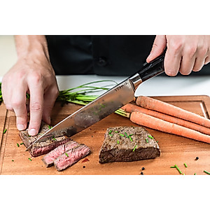 YEHOK Chef Knife | 8 Inch Professional Kitchen Knife | German High Carbon Stainless Steel | Ultra Sharp Blade and Ergonomic Handle for Chopping, Slicing | Chef's knives with Gift Box