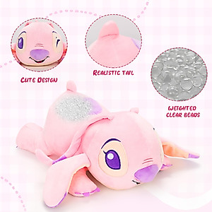 YJOO 16inch Angel Weighted Plush Toy - Weighted Plush Stuffed Animal Throw Soft Plush Sleeping Pillow Stuffed Animal Toys for Kids Gifts