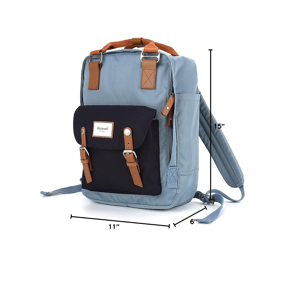 himawari Backpack/Waterproof Backpack 14.9" College Vintage Travel Bag for Women，14inch Laptop for Student (HIM-75#)