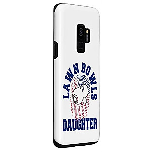 Galaxy S9 American Flag Fingerprint Patriotic Lawn Bowls Daughter Case