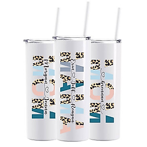 AVITO 20 oz Personalized Mama Tumbler with Kids' Names - Gift for Mom - Mother's Day Gift - Stainless Steel - Vacuum Insulated - Tumbler with Name - Skinny Tumbler with Straw