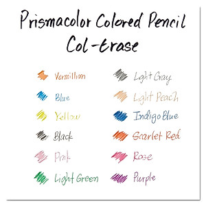 Prismacolor 20517 Col-Erase Colored Woodcase Pencils, 24 Assorted Colors/Set