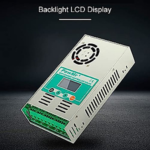 Kavolet MPPT-60A Solar Charge Controller with Fan, 12/24/36/48V Auto-Max DC150V Input, LCD Display, for Vented Sealed Gel Lithium Battery