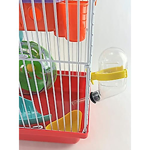 Small Hamster Rodent Cage Habitat Playhouse Gerbil Mouse Mice + Accessories New