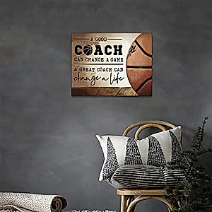 Basketball Wall Art Motivational Sport Basketball Pictures Wall Decor Team Inspirational Painting Canvas Prints Framed Modern Artwork For Living Room Bedroom Bathroom 12"X16"