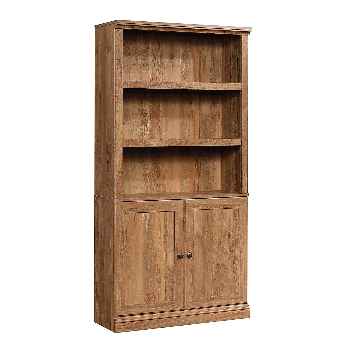 Sauder Miscellaneous Storage 5-Shelf/ Book Shelf 2-Door Bookcase, Vintage Oak finish
