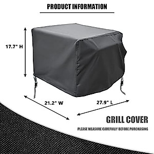 Grill Cover for Cuisinart CGG-403 3-in-1 Portable Pizza Oven - CGC-103 3-in-1 Pizza Oven Grill Cover - Heavy Duty Waterproof 600D Oxford Fabric