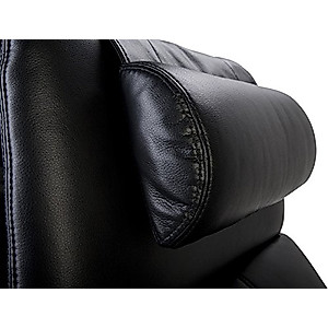 Octane Seating Recliner Headrest Pillow Neck Support - Bonded Black Leather