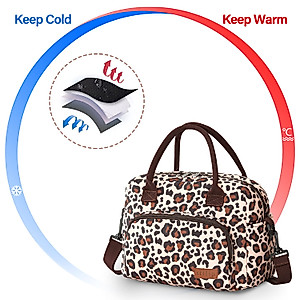 Siltamu Lunch Bag Women,Lunch Bags for Women with an Adjustable Shoulder Strap, Lunch Box for Women, Insulated Lunch Bag can be used for the Office, School, on Picnics, Womens Lunch Bag.