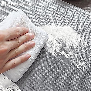 LOKNGXU Kitchen Rugs and Mats Non-Slip Waterproof Mat Cushioned Comfort Runner Rug Standing Floor Rugs (Dark Gray, 17"x59")