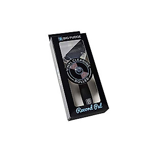 Big Fudge Record Pal, Vinyl Roller Cleaner. Black Vinyl Record Cleaner in Gift Pack. Silicone Lint Roller for LP Records, Anti-Static Record Duster.