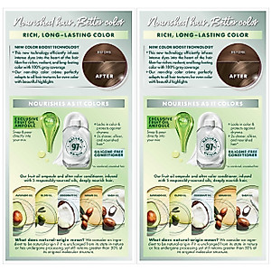 Garnier Hair Color Nutrisse Nourishing Creme, 61 Light Ash Brown (Mochaccino) Permanent Hair Dye, 2 Count (Packaging May Vary)