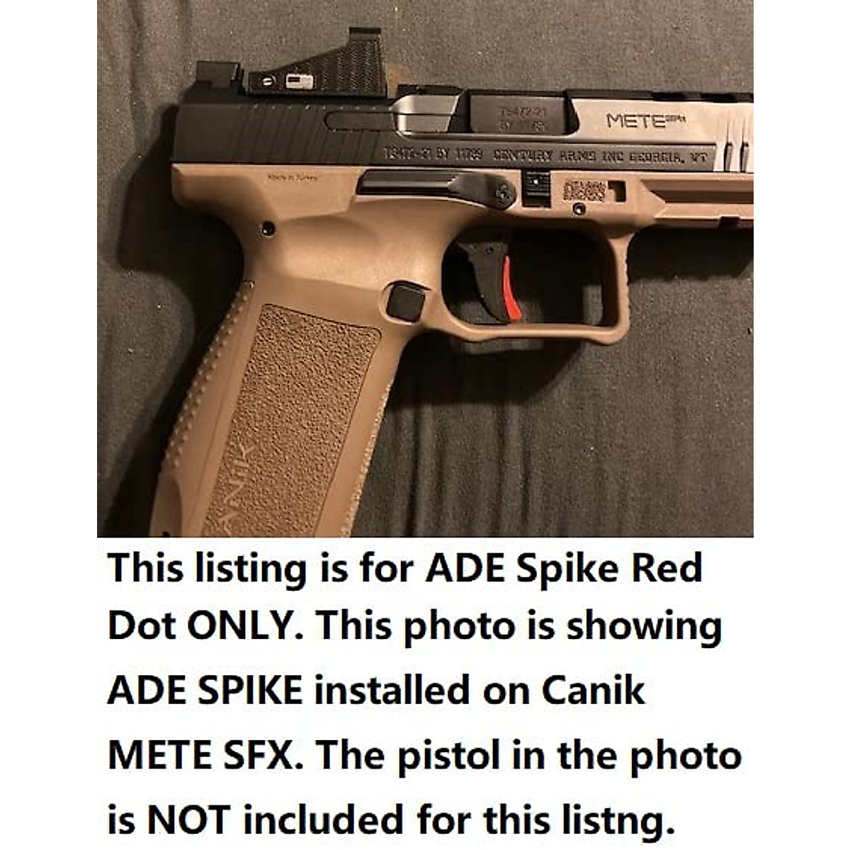 Ade Advanced Optics Spike (RD3-018) Red Dot Sight for Canik TP9 Elite SC, Canik Mete SFT, Sig Sauer 365XL, Ruger Max9 and Springfield Hellcat OSP/PRO