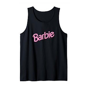 Barbie Pink Logo Tank Top