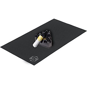 Saris Complete Bike Trainer Accessory Kit with Bike Mat, Climbing Block & Towel, Black