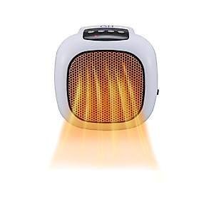 Digital Ceramic 750-Watt Wall Outlet Plug-in Space Heater by Good Housekeeping (White)