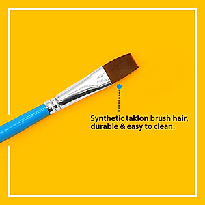 AUREUO Watercolor Paint Brush Set - 15 Nylon Painting Brushes, Sponge & Color Palette with a Pop-up Carrying Case as Paint Brush Holder for Beginner Watercolor Painting