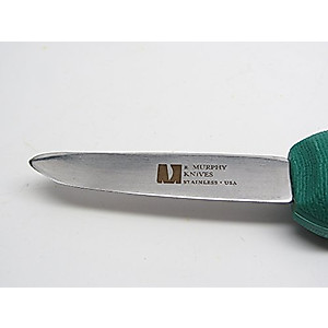 UJ Ramelson Co R Murphy New Haven Oyster Knife Shucker (Green Handle)