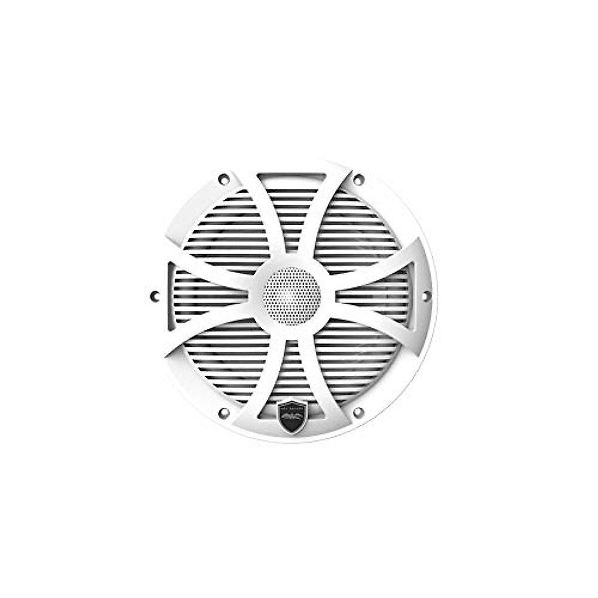 wet sounds | REVO 8-SWW | High Output Component Style 8" Marine Coaxial Speaker with RGB Backlighting and Enclosed White SW Grille