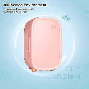BS ONE Skincare Fridge 12 Liter, 10°C/50°F + Intelligent Constant Temperature Control Mini Fridge for Makeup Storage, Professional Beauty Fridge for Skin Care