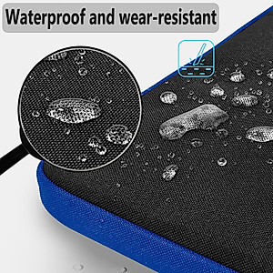 Hseok Laptop Shoulder Bag 13 13.3 14 Inch Case Compatible with MacBook Pro 14 2023-2021 M1 M2,MacBook Air/pro 13-13.3 Inch and Most Popular 13-14 Notebooks,Spill-Resistant Briefcase, Black & Blue