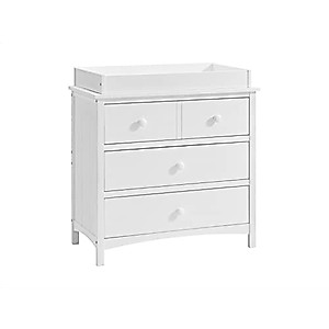Oxford Baby Changing Topper for Universal 3-Drawer Dresser, Barn White