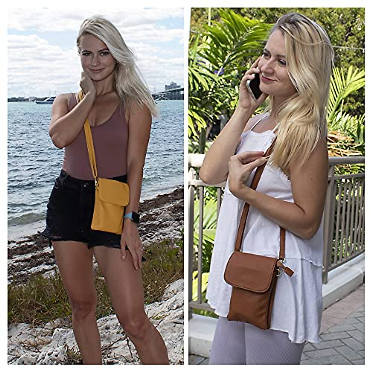 MINICAT Roomy Pockets Series Small Crossbody Bags Cell Phone Purse Wallet for Women(Mustard Yellow)