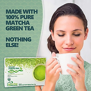 Matcha Teabags MatchaDNA Certified Organic Matcha Green Tea by MATCHA DNA - 100 Teabags