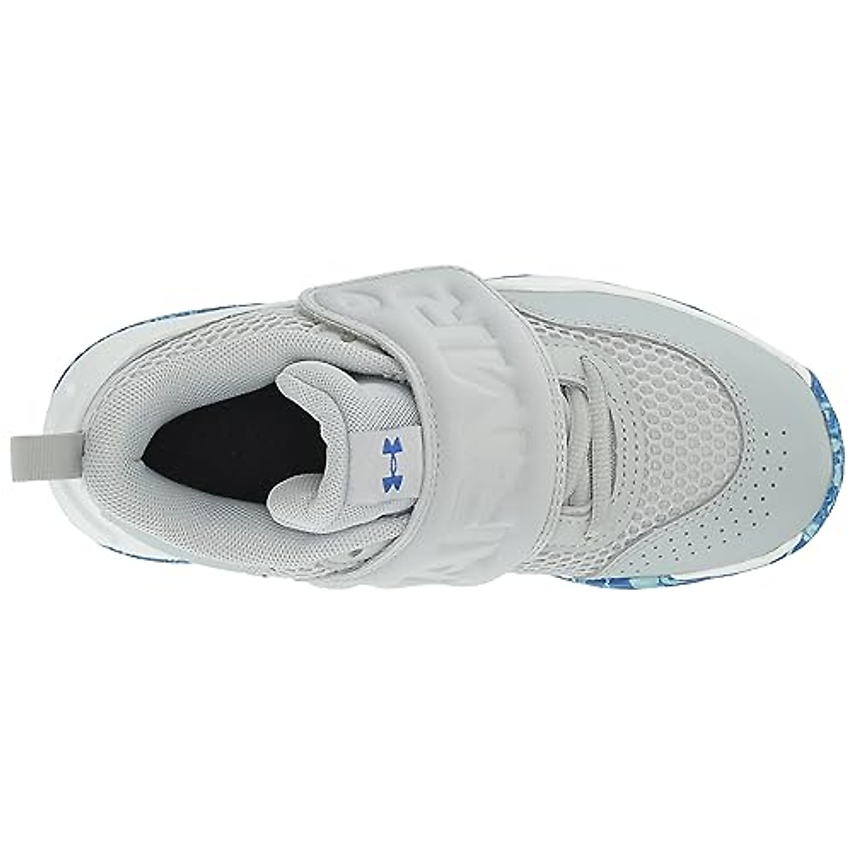 Under Armour Unisex Pre School Zone Basketball 2, (102) Mod Gray/Midnight Navy/Team Royal, 2, US