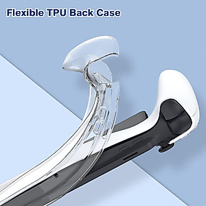 Fintie Case for PlayStation Portal - [Ultra Clear] Soft TPU Back Case, Anti-Scratch Protective Cover with Ergonomic Grip for PlayStation Portal Remote Player, Transparent