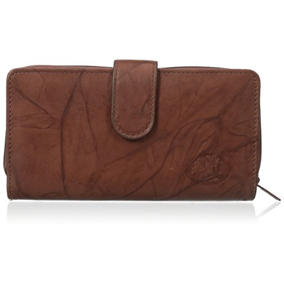 Buxton Women's Heiress Checkbook Wallet, Mahogany, One Size