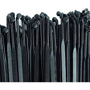 GIORIS 261mm Bicycle Spokes 20pcs/lot J Bend Flat Bike Spokes 2mm Steel Wheel Spokes 14G Elbow Flat Bike Wheel Spokes with Nipples for Mountain Bike Road Bike