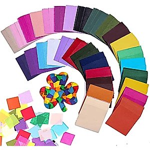 6000pcs 2in Tissue Paper Squares, 30 Colors Art Rainbow Tissue Paper, Craft Tissue Paper for Arts Crafts DIY Birthday Party Festival Colored Tissue Paper