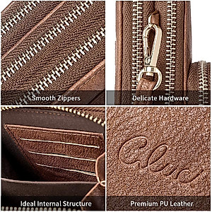 CLUCI Women Backpack Purse Leather Bundles with Small Crossbody Bag for Women Cellphone Shoulder