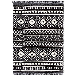 Well Woven Nakoma Grey Tribal Diamond Pattern Area Rug 8x10 (7'10" x 9'10")