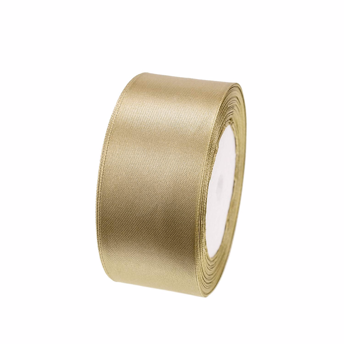 ATRBB 25 Yards 1-1/2 inch Wide Satin Ribbon Perfect for Wedding,Handmade Bows and Gift Wrapping(Old Gold)